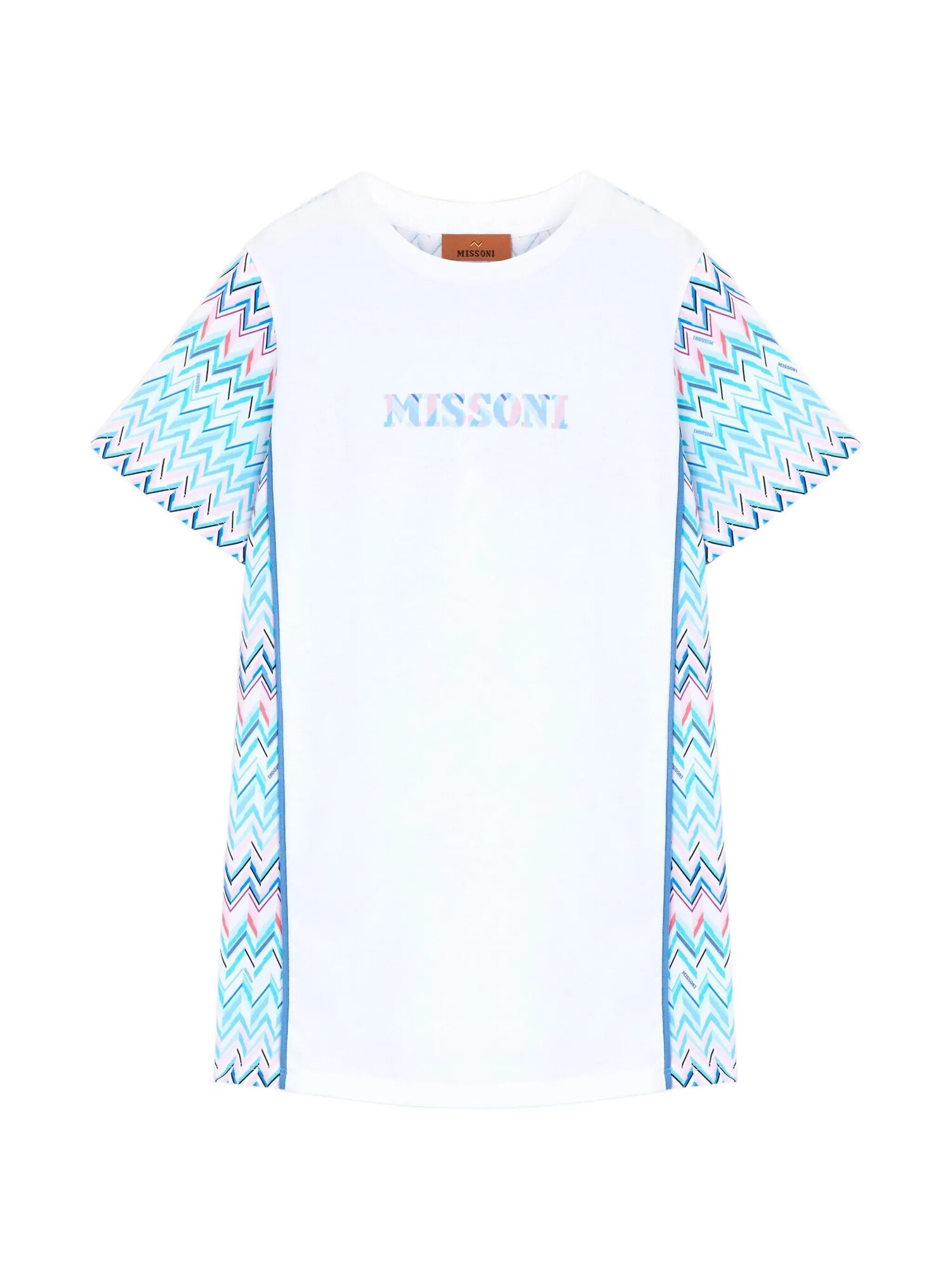 Платье Zigzag-print logo-print dress