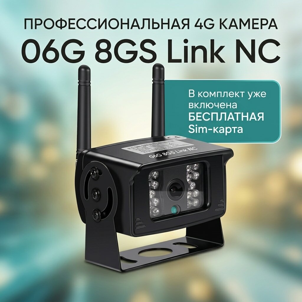 Link NC06G-8GS - уличная 4G‑камера FullHD запись на microSD