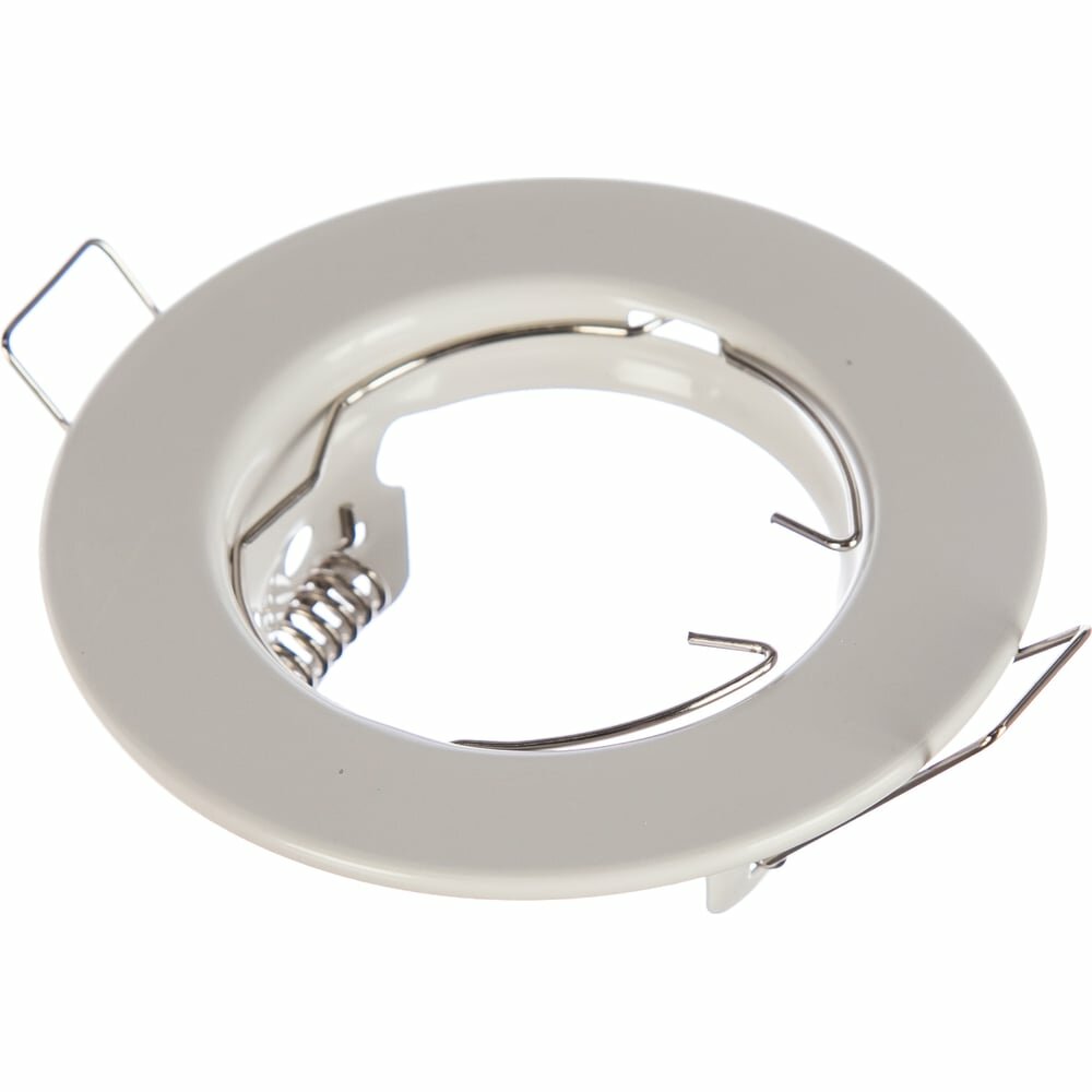 Встраиваемый светильник Ecola Light MR16 DL90 GU5.3 плоский Белый 30x80 /кd74/ FW1611EFY