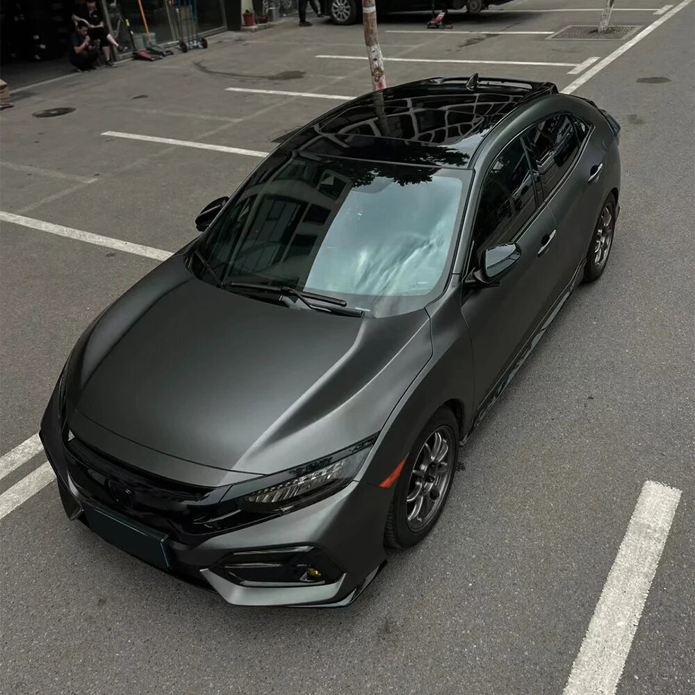 Виниловая Пленка Diamond Metal Grey Для Оклейки Авто, Самоклеящаяся ПВХ-пленка, Глянцевая, 40x152cm