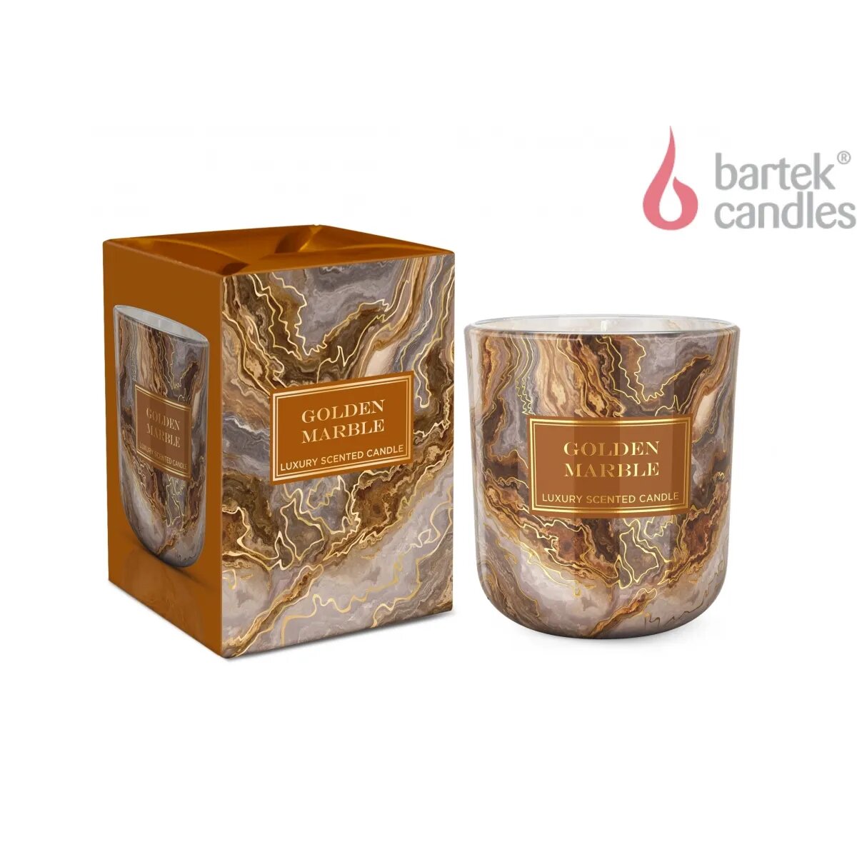BARTEK Арома-свеча "Marble Golden & Antico" GOLDEN MARBLE 150g