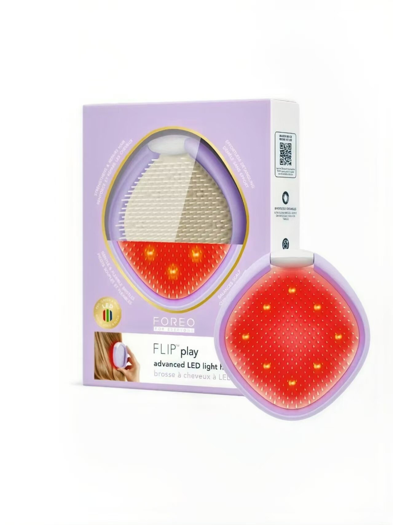 FOREO FLIP Play Advanced щетка для волос 3-в-1 с LED-терапией