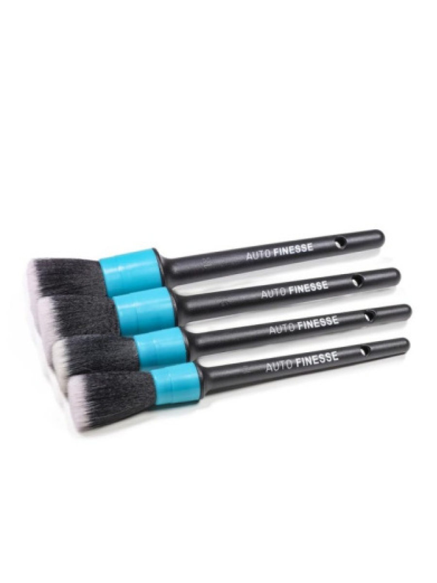 Auto Finesse Набор ультрамягких кистей Feather Tip, 4 штуки