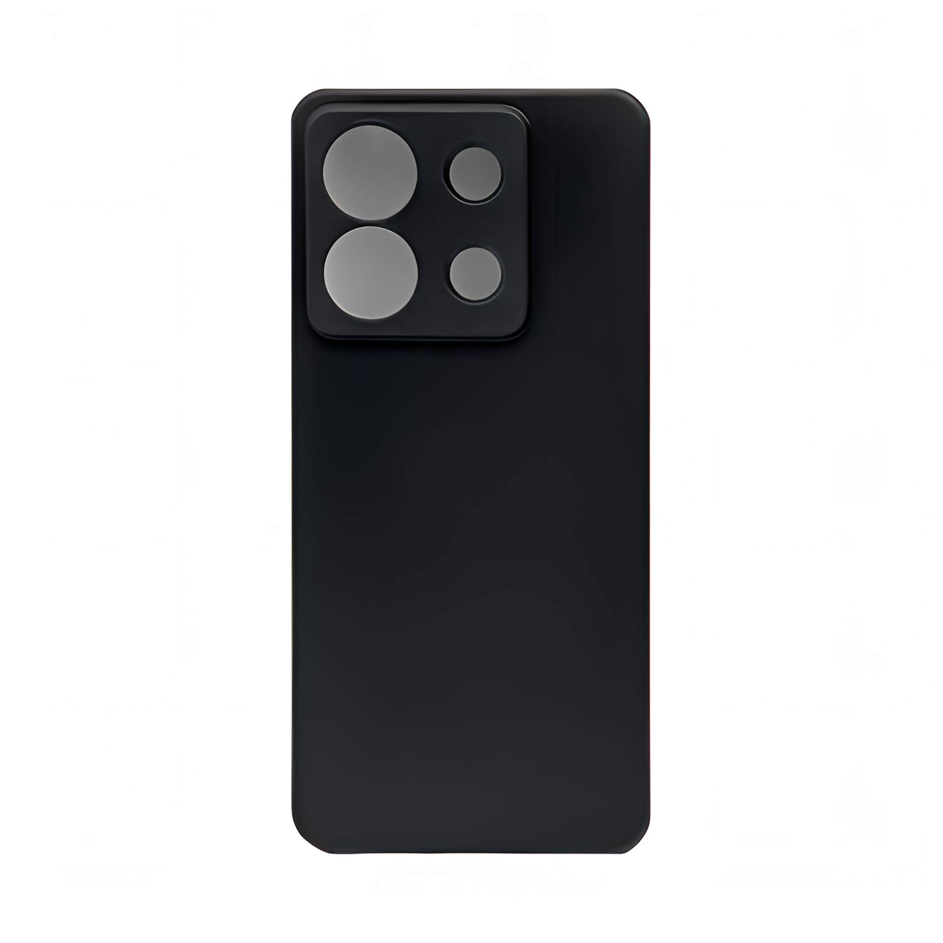 Чехол для Xiaomi Redmi Note 13 Pro 5G/ Poco X6 с защитой камеры, Premium TPU, матовый черный