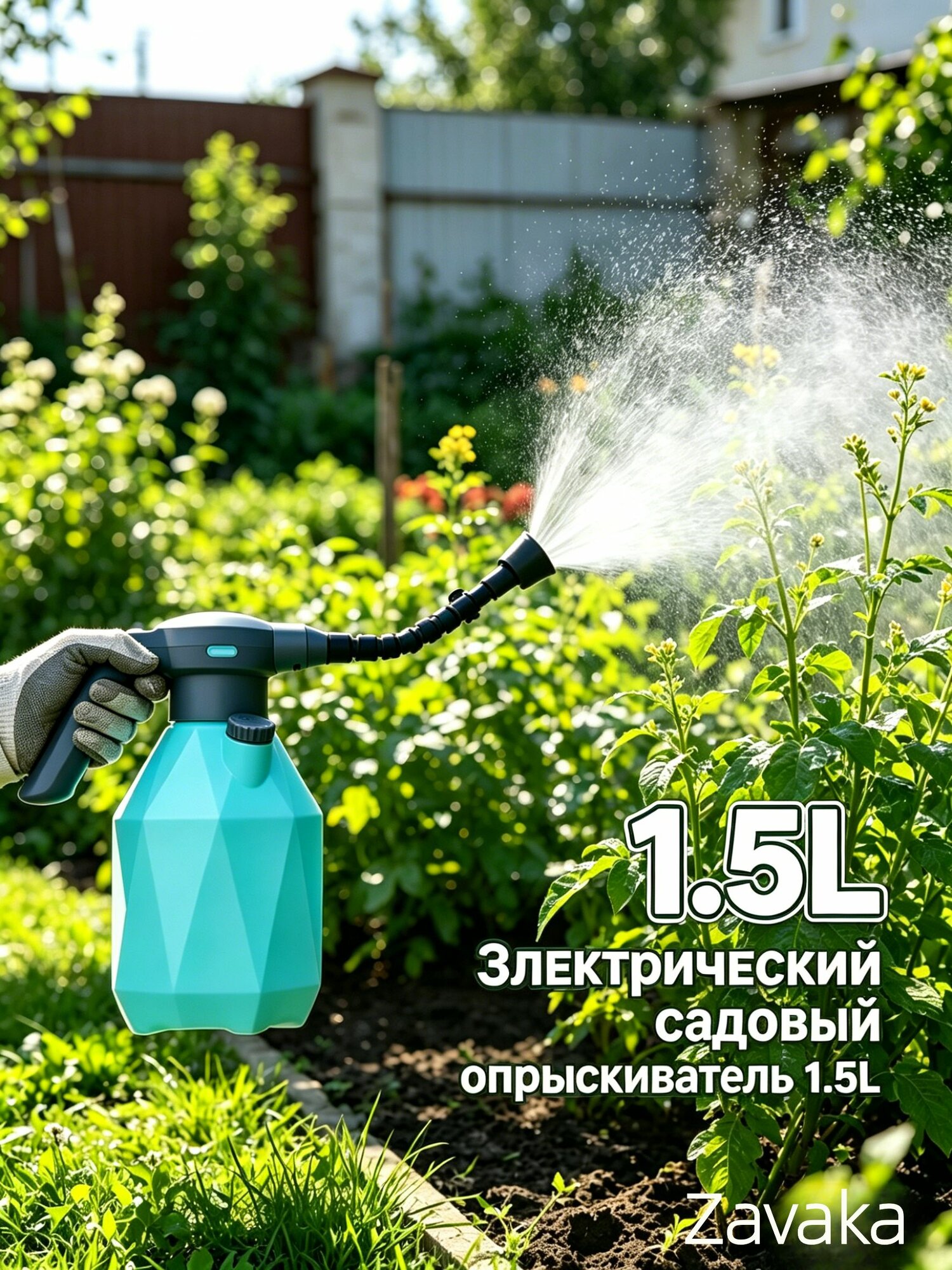 Садоводческий автоматический оливочный распылитель 1.5 л, синий