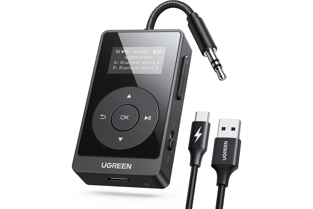 Аудиоадаптер Ugreen BT503 черный