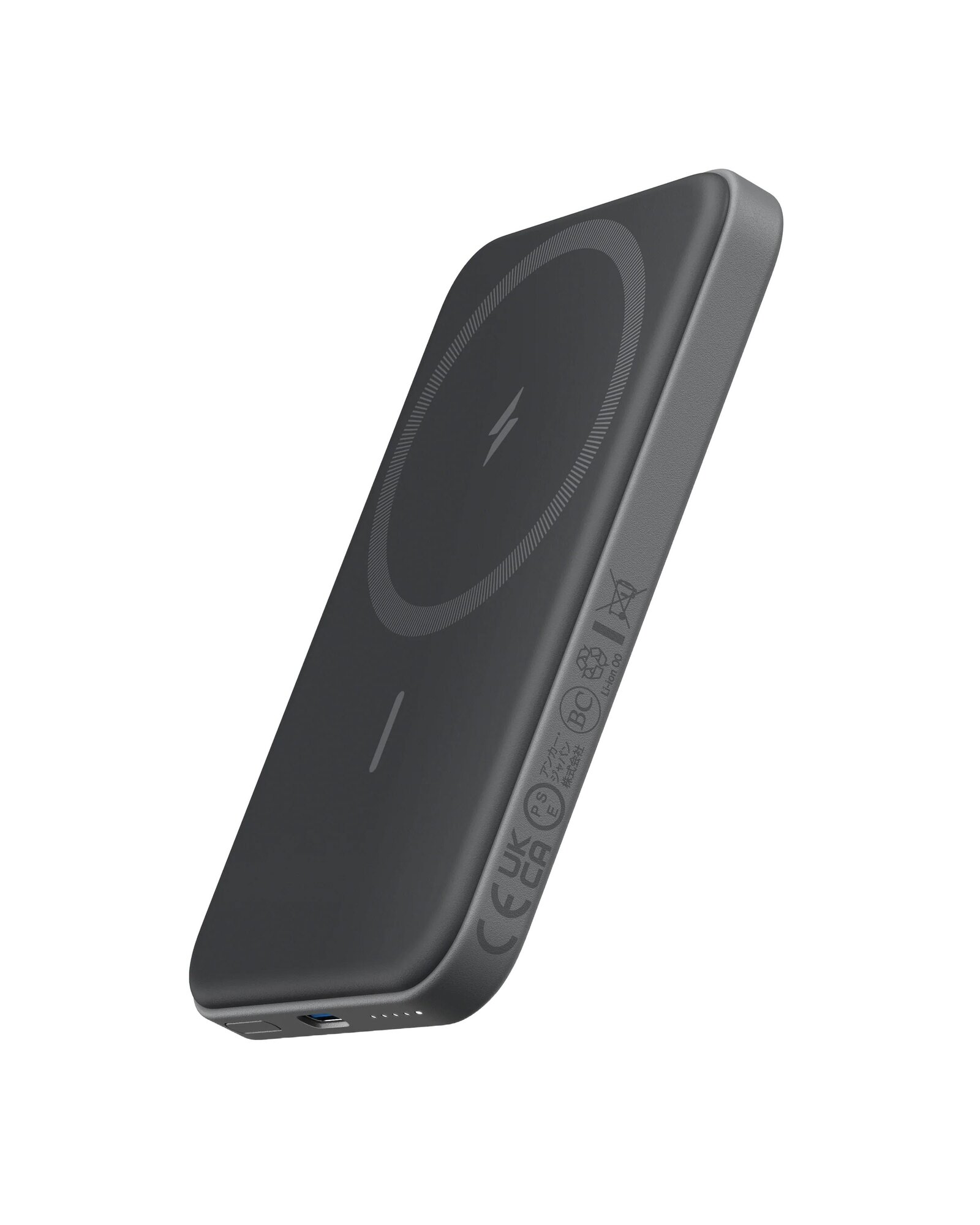 Powerbank магнитный Anker 621 5000mAh 7.5W 1USB-C, чёрный