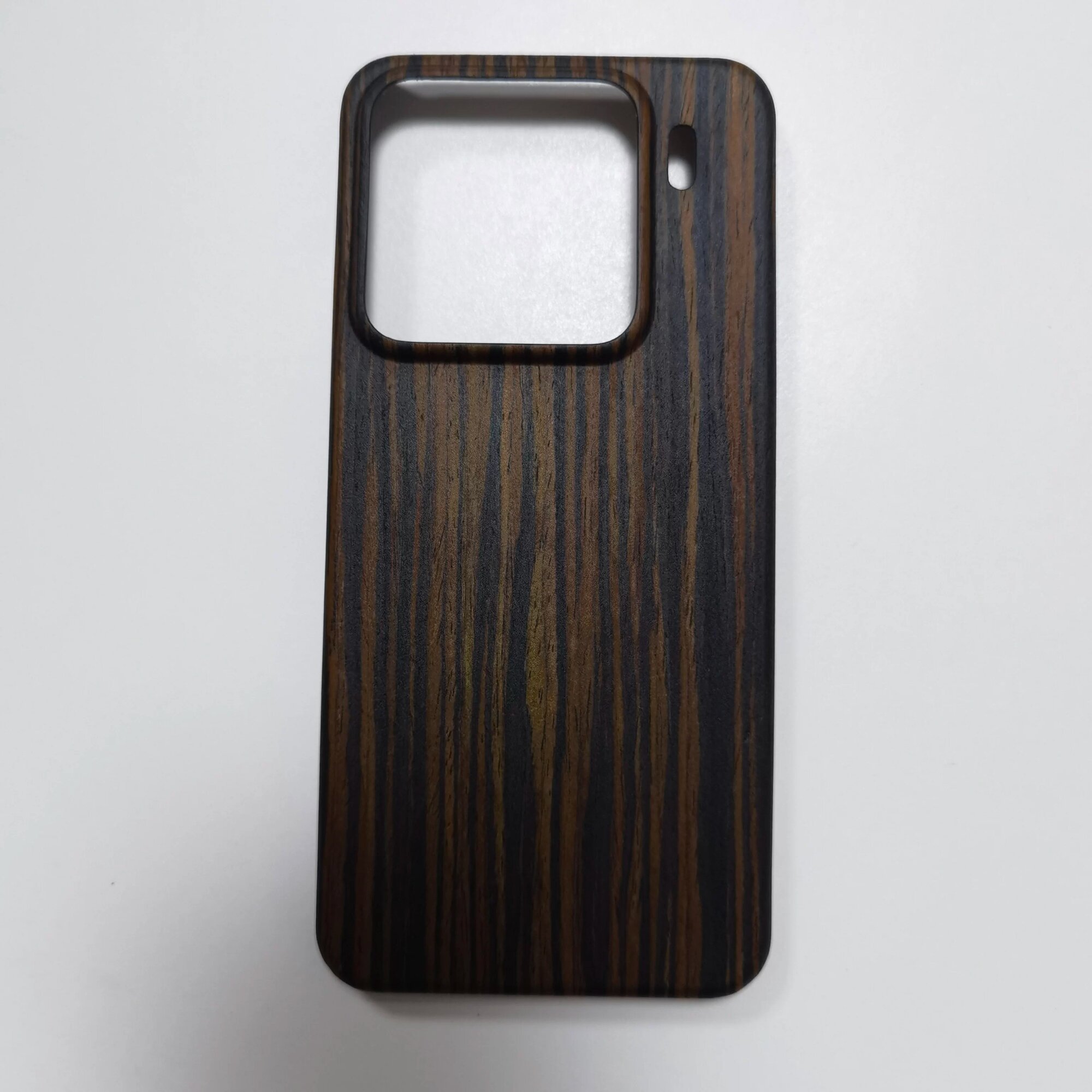 Деревянный чехол для Xiaomi 15 из черного эбенового дерева, ультратонкая защита, легкий и прочный дизайн