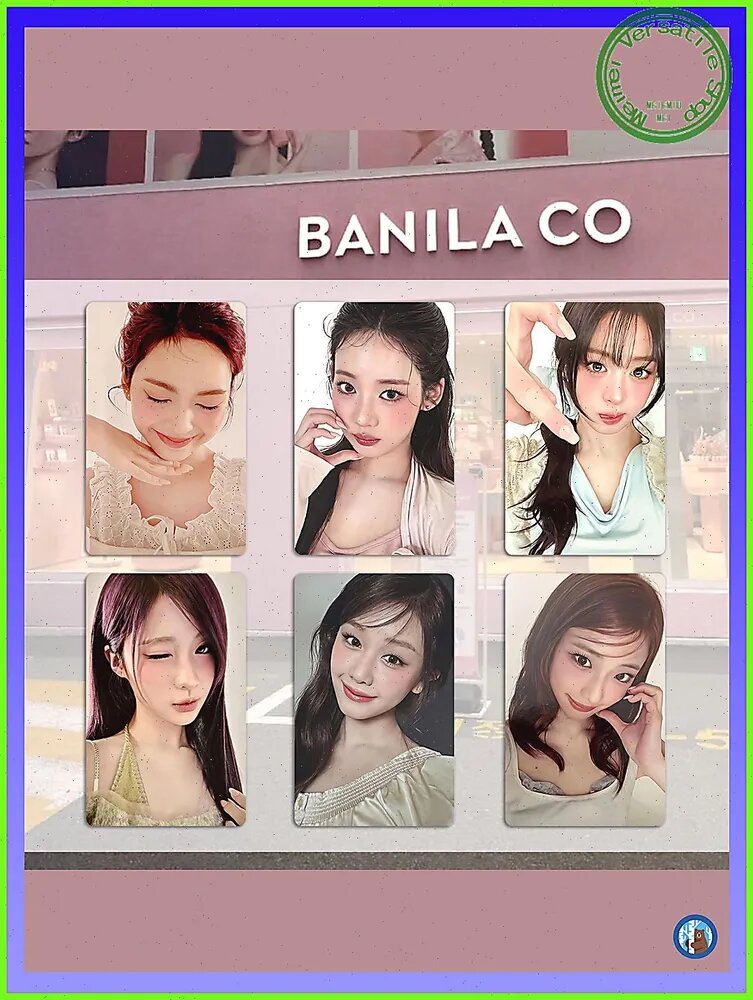 Звёздные карточки, BABYMONSTER, карточки BANILA CO, набор 6 штук