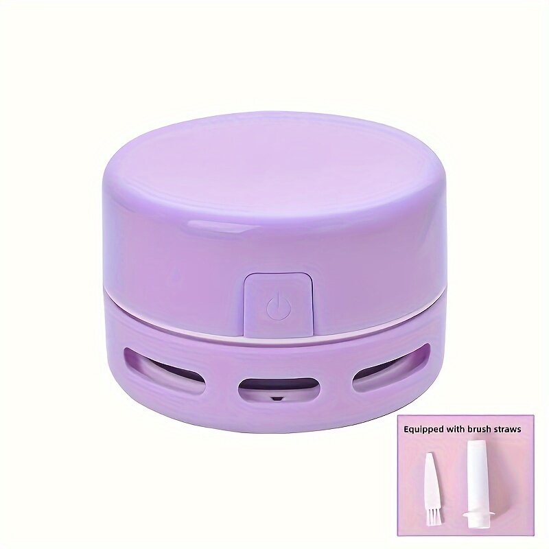 Офисные товары, портативный мини-пылесос для стола, USB-зарядка, угловая щетка, милый настольный очиститель, 1 шт