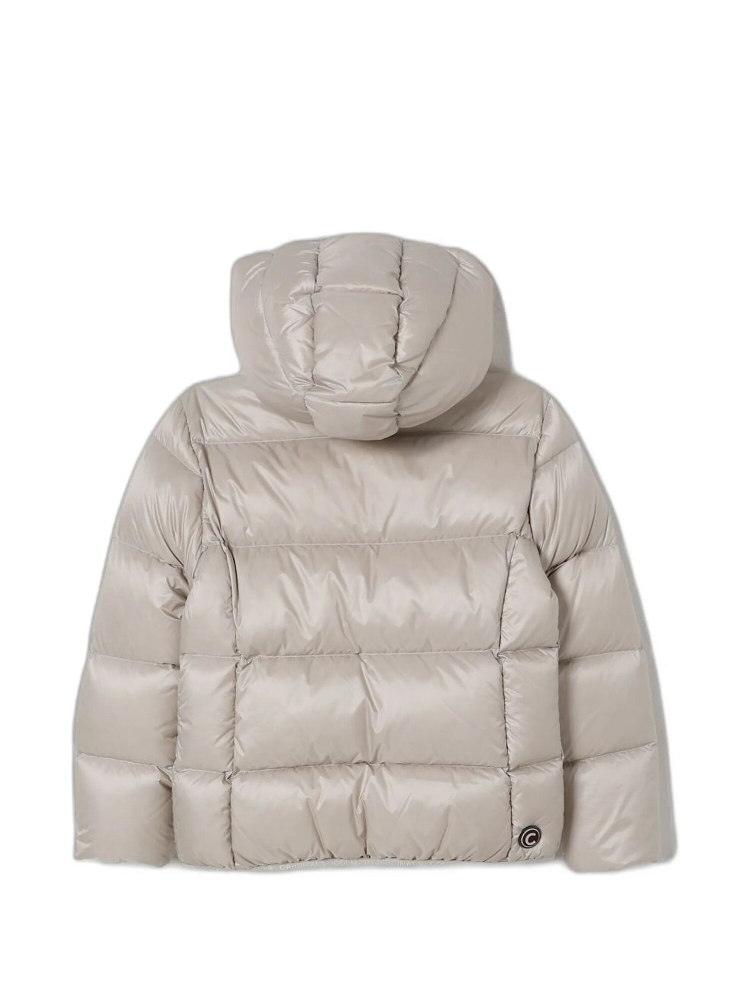 Пуховик Colmar Hooded padded jacket, размер 8 лет, бежевый цветы мелкие — фото 1