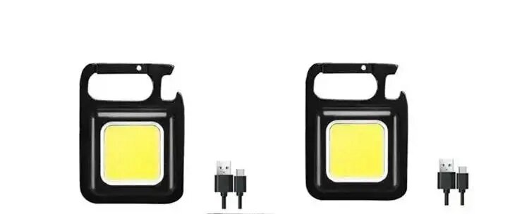 Миниатюрный светодиодный фонарик 1500 лм, алюминиевый, USB-зарядный 2pcs