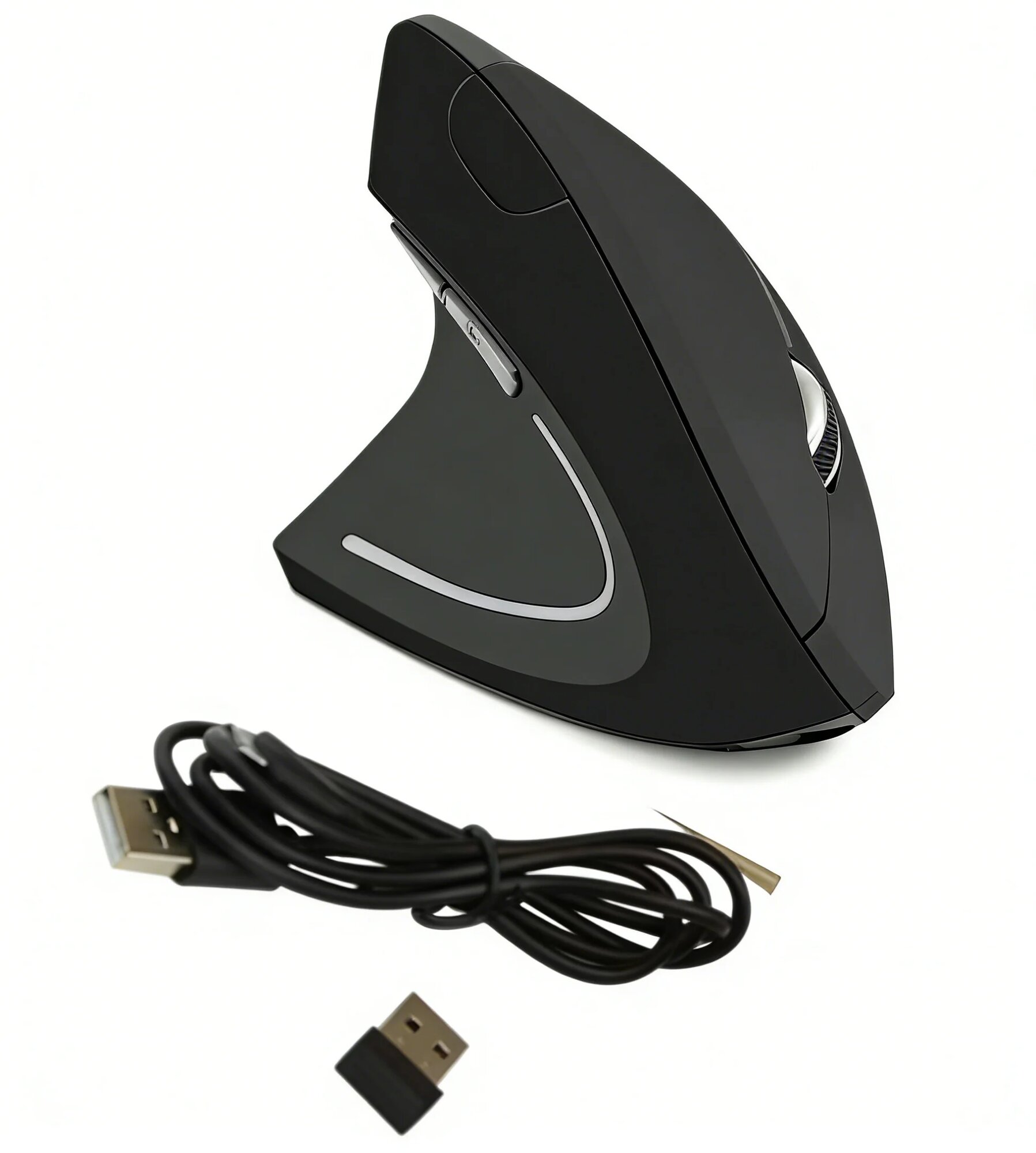 CHUYI Беспроводная вертикальная мышь 1600DPI для левой руки Rechargeable