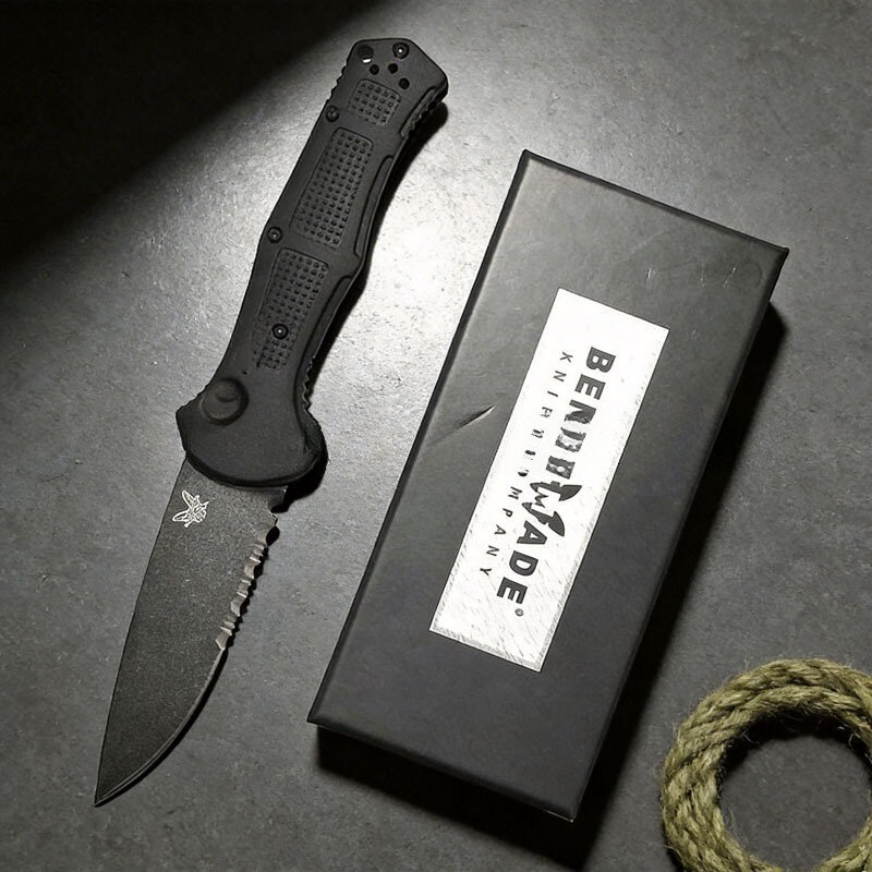 Benchmade9070 Многофункциональный складной карманный нож быстрого открывания, портативный нож высокой твердости с острым лезвием для постоянного ношения на природе