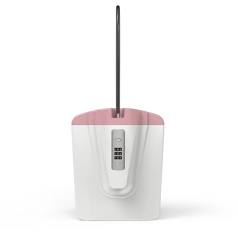 Портативный пляжный сейф ELESABOX Beach Safe Box Розовый, White Pink