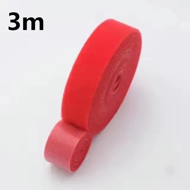 Съемные кабельные стяжки из нейлона 1PCS, Red-3m