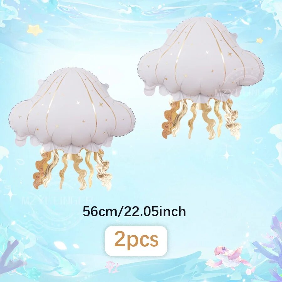 Фольгированные шары морские животные набор jellyfish
