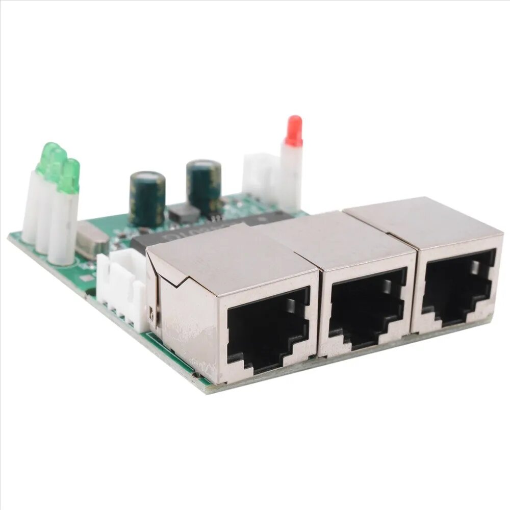 Быстрый Коммутатор Fast Switch Mini, 3 Порта, 10/100 Мбит/С, Сетевой Переключатель, Плата Модуля Хаба Для Интеграции Системы.