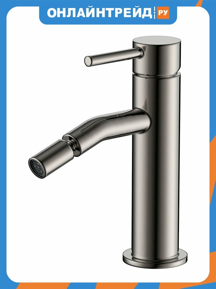 Смеситель для биде Aquame AQM 6216GM Siena однорычажный, Gun metal