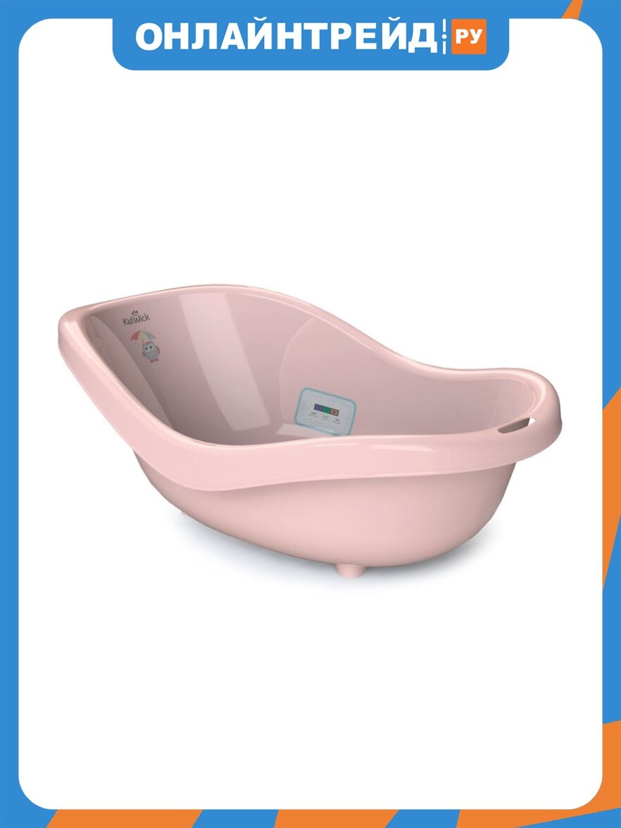 Ванночка для купания Kidwick KW210306 Дони с термометром розовый