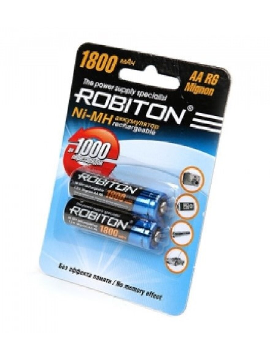 Аккумулятор Robiton AA LR6 1800 mAh (уп 2шт)