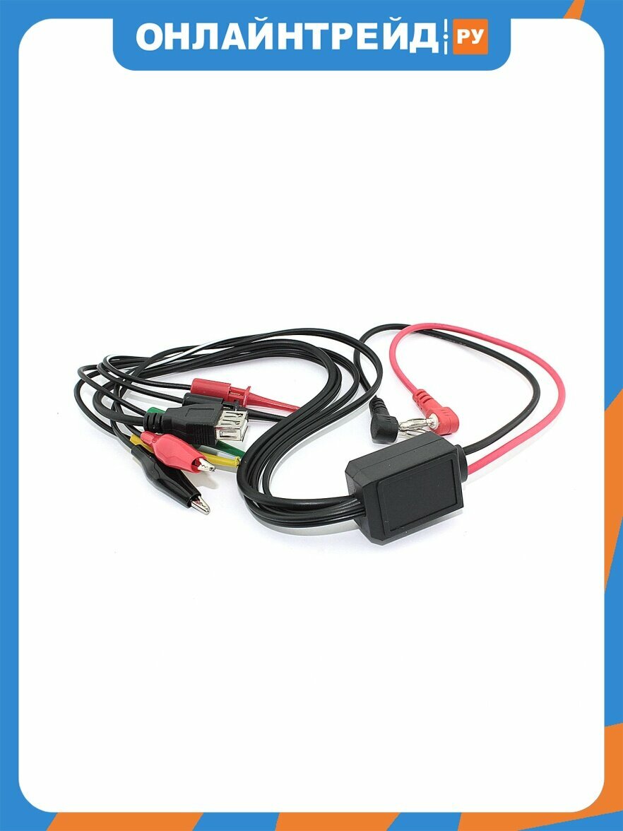 Универсальный провод VB Parts для лабораторных блоков питания с крокодилами, зажимами и USB
