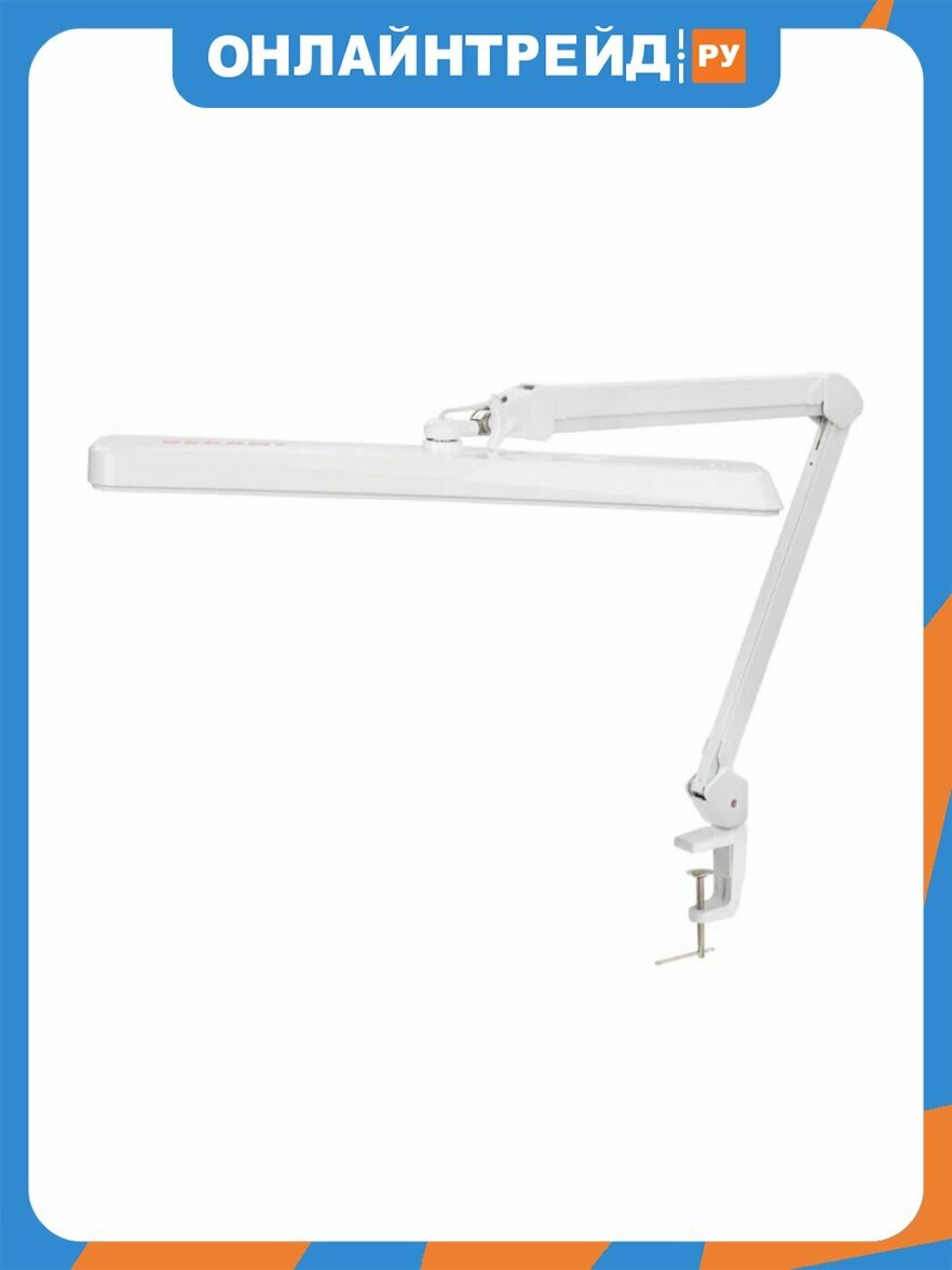 Настольная бестеневая лампа Rexant Eco-Light на струбцине с диммером, 324 светодиода, белая