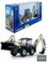 Игровой трактор Back Hoe Loader, с колесами и лопатой, масштаб 1:50, для детей