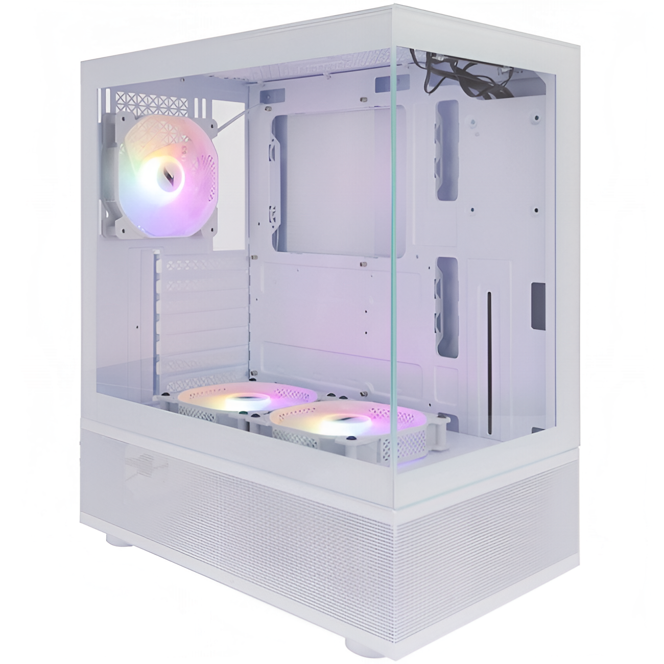 Корпус Midi-Tower 1STPLAYER MIKU Mi7-A RGB TG White (Mi7-A-WH-2F1R-W-1F1-W)