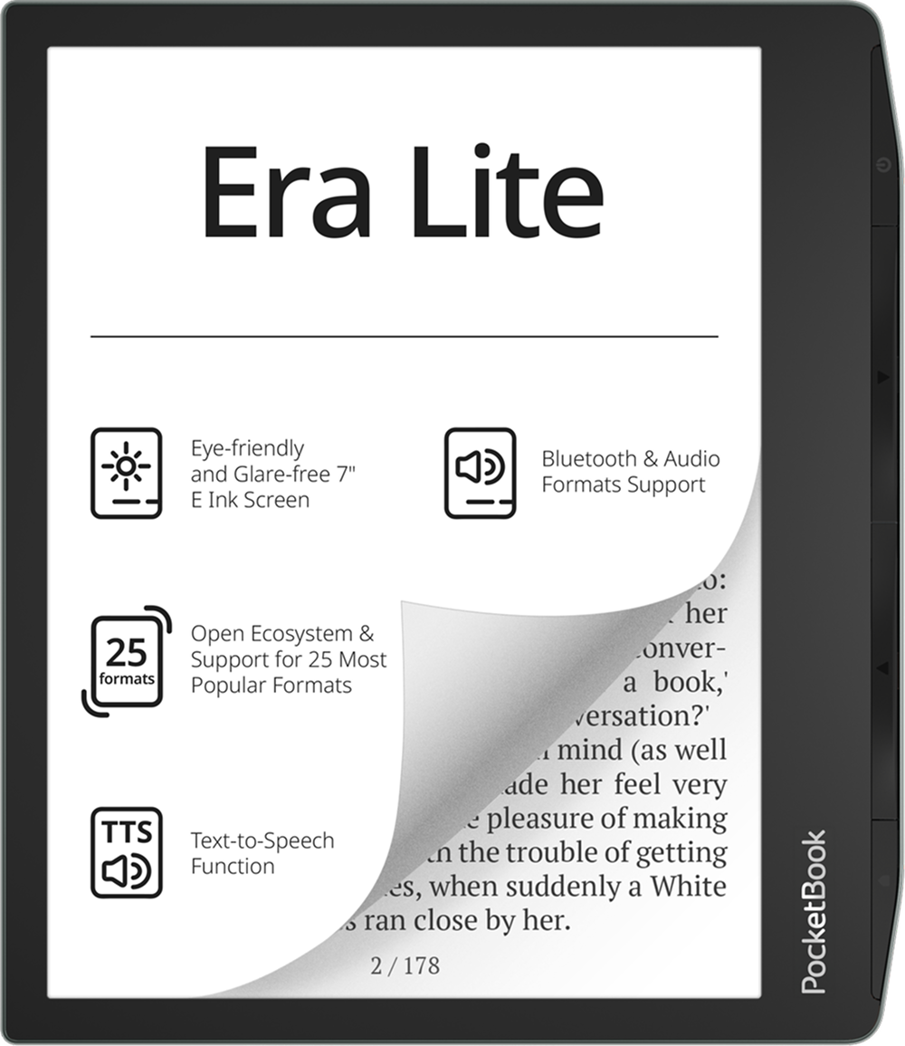 7"Электронная книга PocketBook Era Lite/Pocketbook 710 16Gb (PB710-9-WW) Stone Green, цвет зеленый