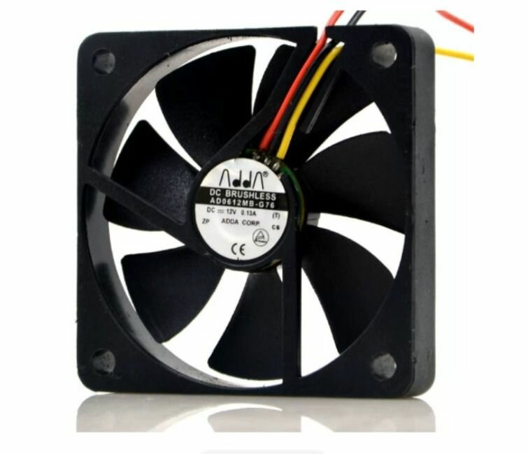 ADDA AD0612MB-G76 12V 0.13A 6010 6 см 3-проводной вентилятор охлаждения -