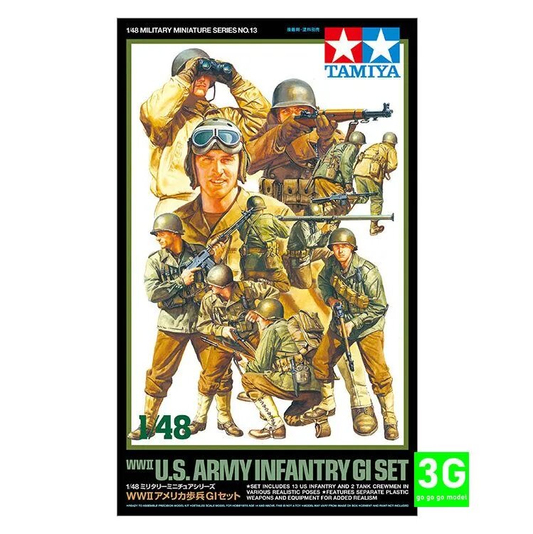 TAMIYA 32513 1/48 Сборная модель пехотинца армии США