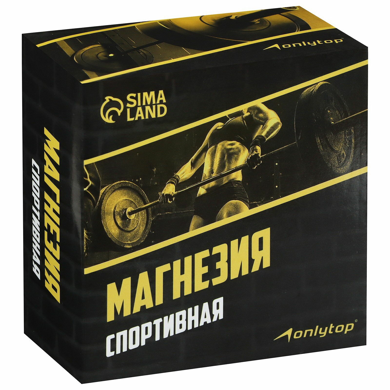 Магнезия спортивная в коробке "Тяжёлая атлетика", вид: магнезия