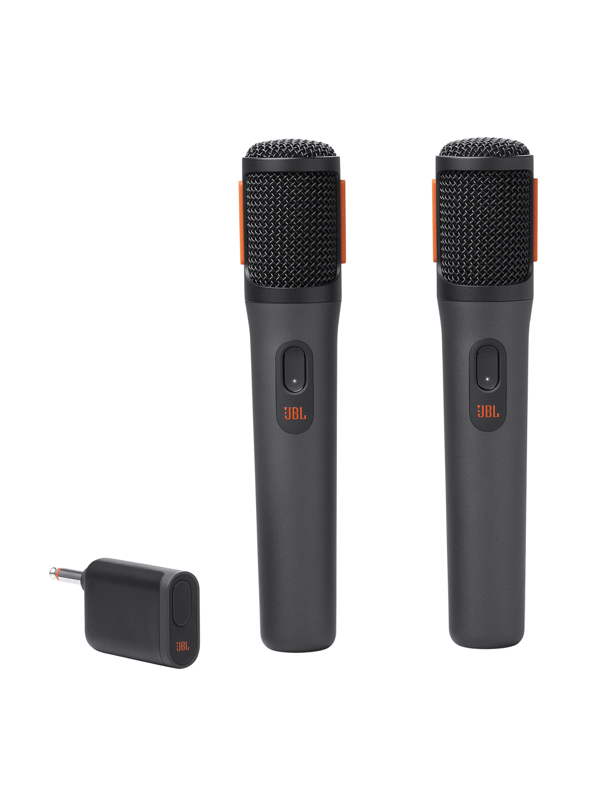 Беспроводной микрофон JBL PartyBox Wireless Mic, 2шт и ресивер, беспроводные, для вокала, для караоке, чёрный