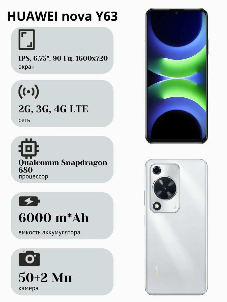 Nova Y63 6/128Gb Ростест