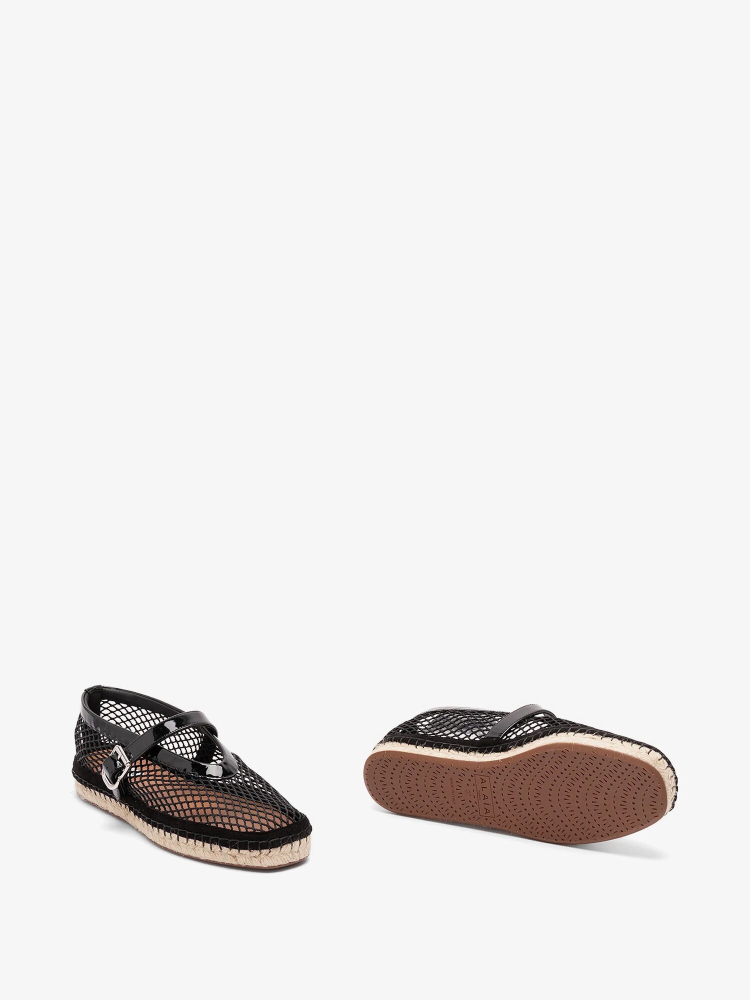 Эспадрильи Alaia Mesh buckle-fastening espadrilles, размер 40, белый — фото 1