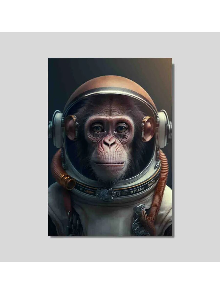 Обезьяна-космонавт 2, Плакат 30x42см