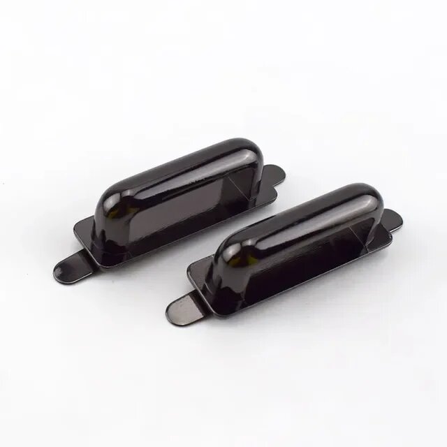 Металлические пряжки для сумок Meetee 4Pcs, F1-17-GunBlack