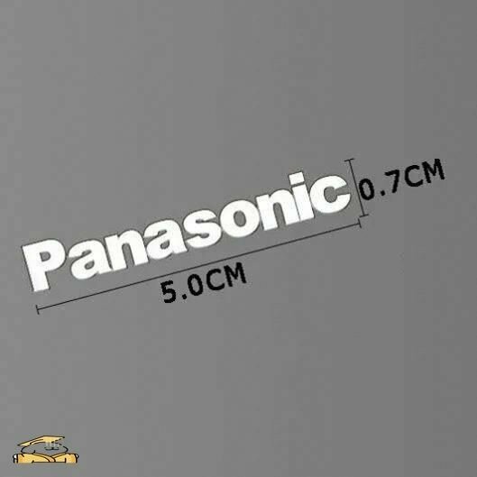 Стильная металлическая наклейка с логотипом Panasonic, 5*0.7CM.