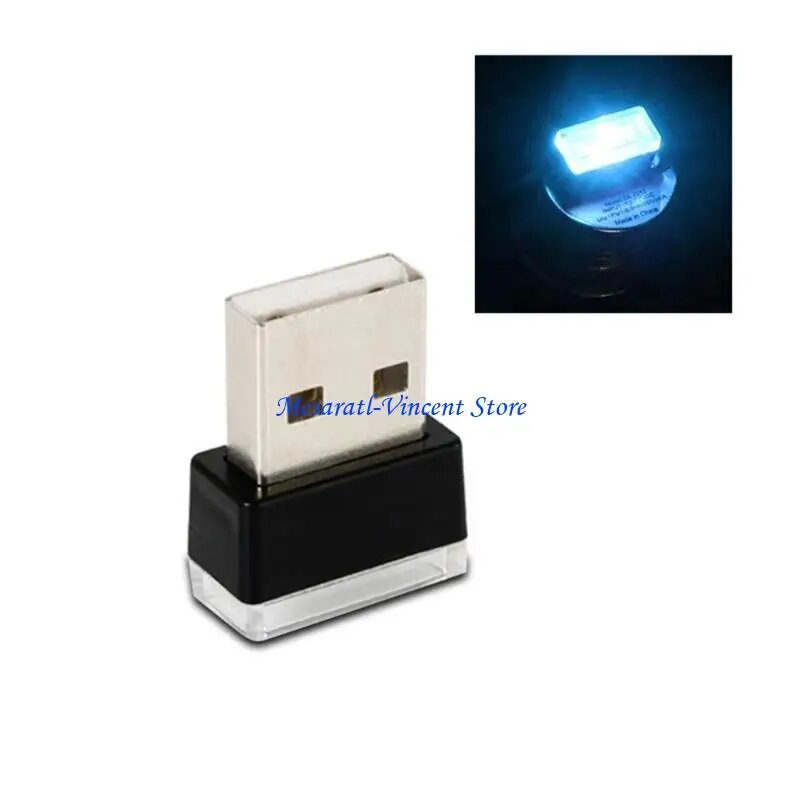 A70F Mini USB светодиодный автомобильный светильник, автоматический интерьер, Голубой, ice blue