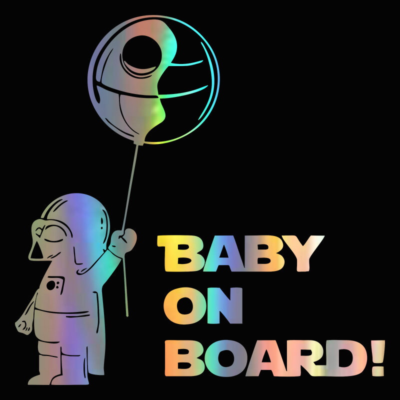 Наклейка на автомобиль Baby on Board с астронавтом, виниловая декоративная наклейка