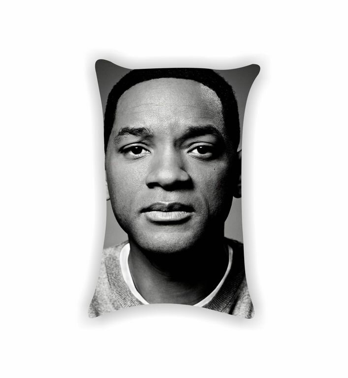 Подушка Уилл Смит, Will Smith №17, Картинка с одной стороны