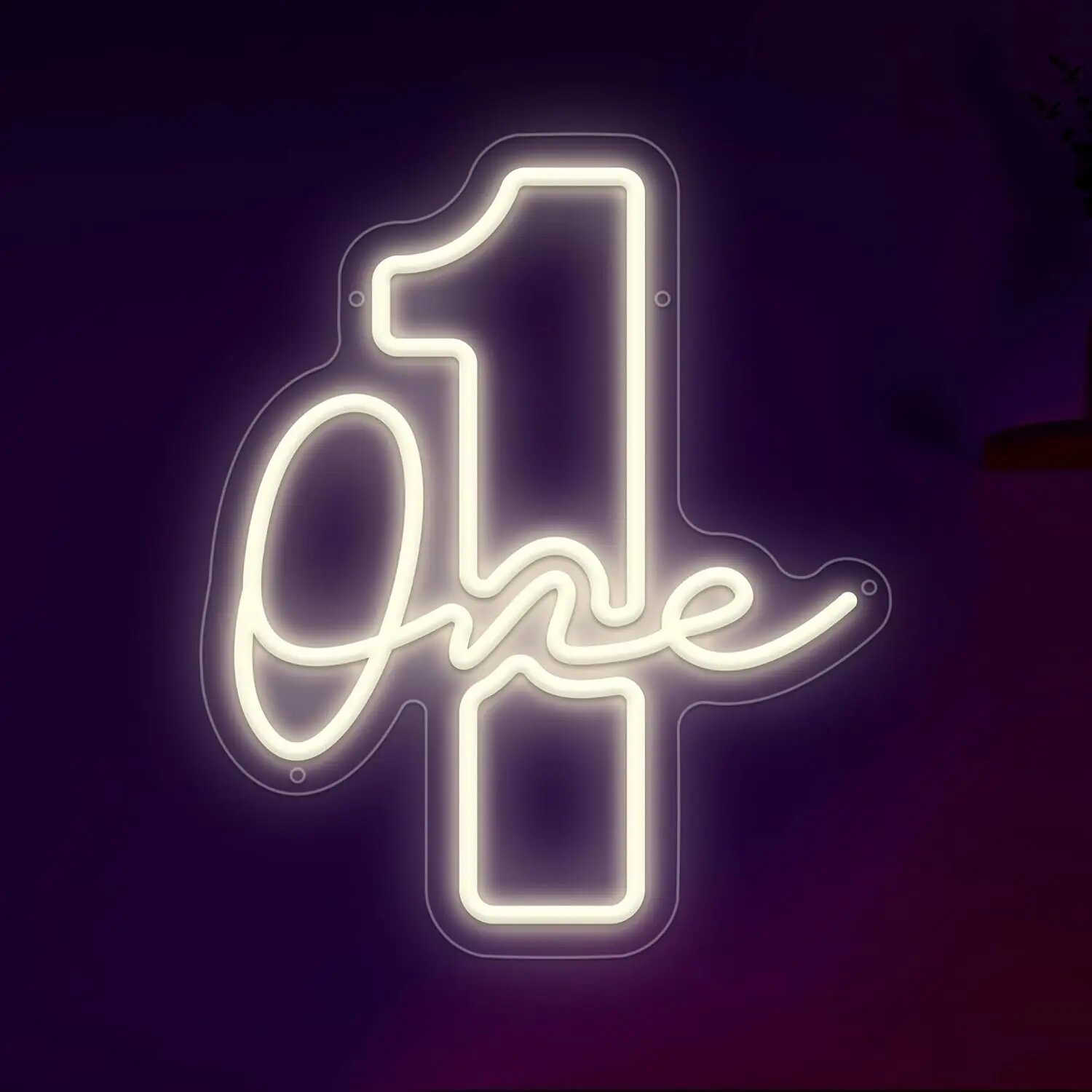 Неоновая вывеска ONE