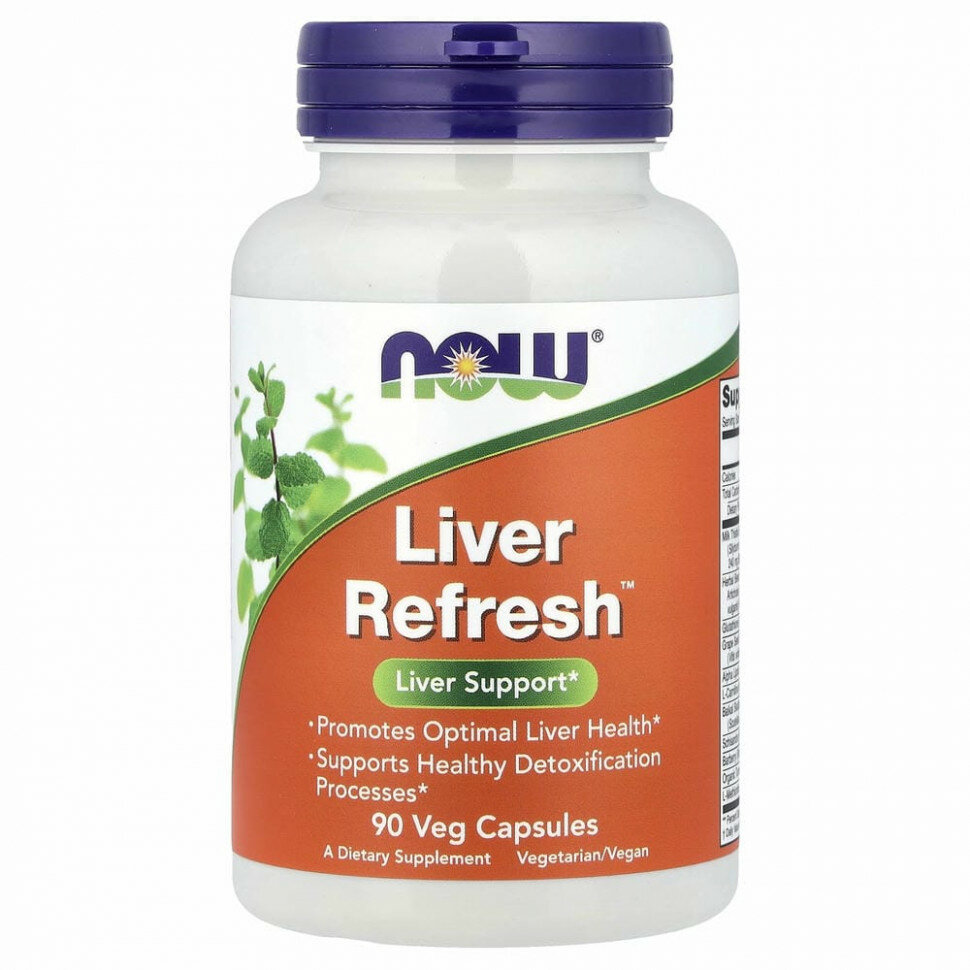 NOW Liver Refresh (Liver Detoxifier), Ливердетокс - 90 капсул