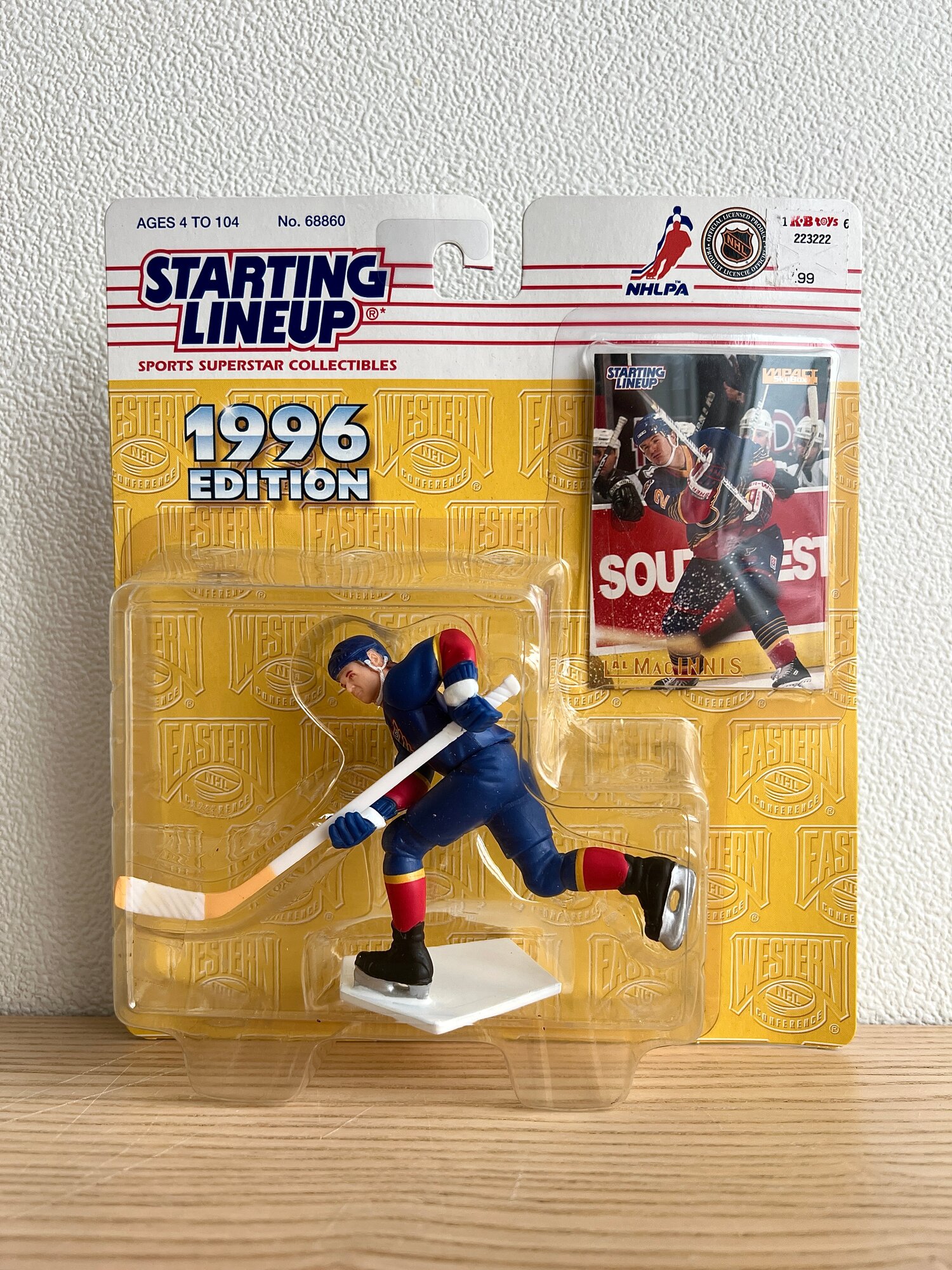 Фигурка NHL St Louis Blues Сент Луис Блюз НХЛ Allan Al MacInnis Хоккеист Аллан Эл Макиннис Hasbro Kenner Хоккей