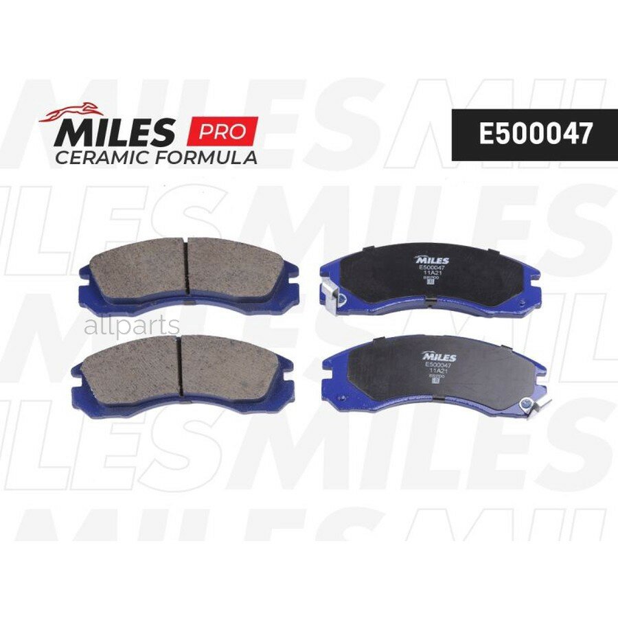 MILES E500047 Колодки тормозные MITSUBISHI OUTLANDER 03>/PAJERO 90>00/00> передние Ceramic