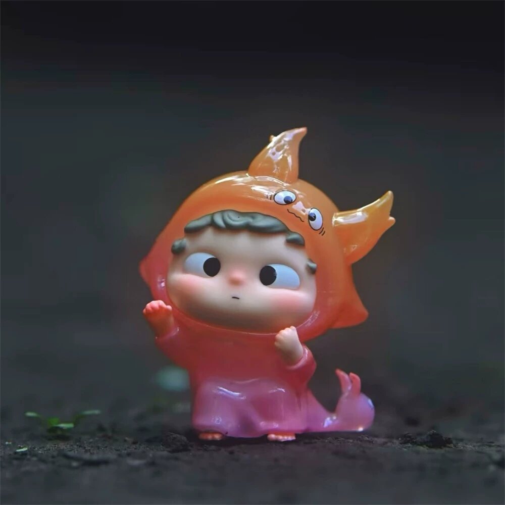 Ozai Furry Shelter Blind Box Mini Figure Cute Plush Toy Blind Bag Children's Birthday Gift Милый маленький динозавр