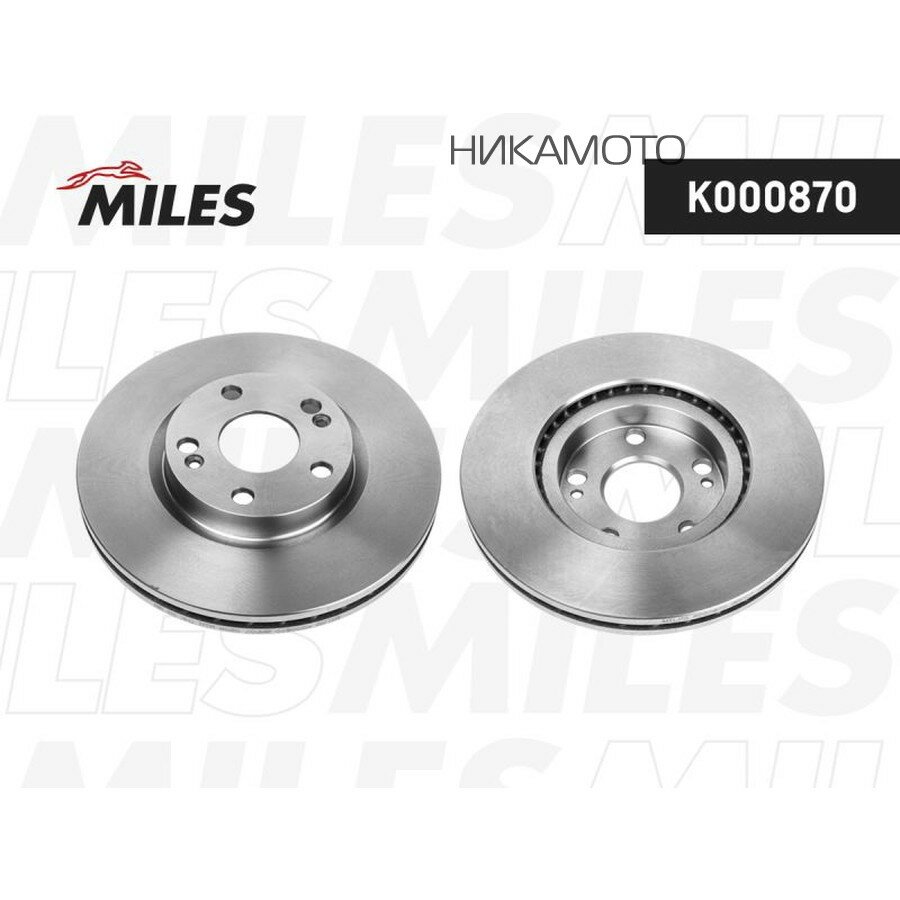 MILES K000870 Диск тормозной RENAULT LAGUNA 95-01/SCENIC 00-03 пер. вент. D 280мм.