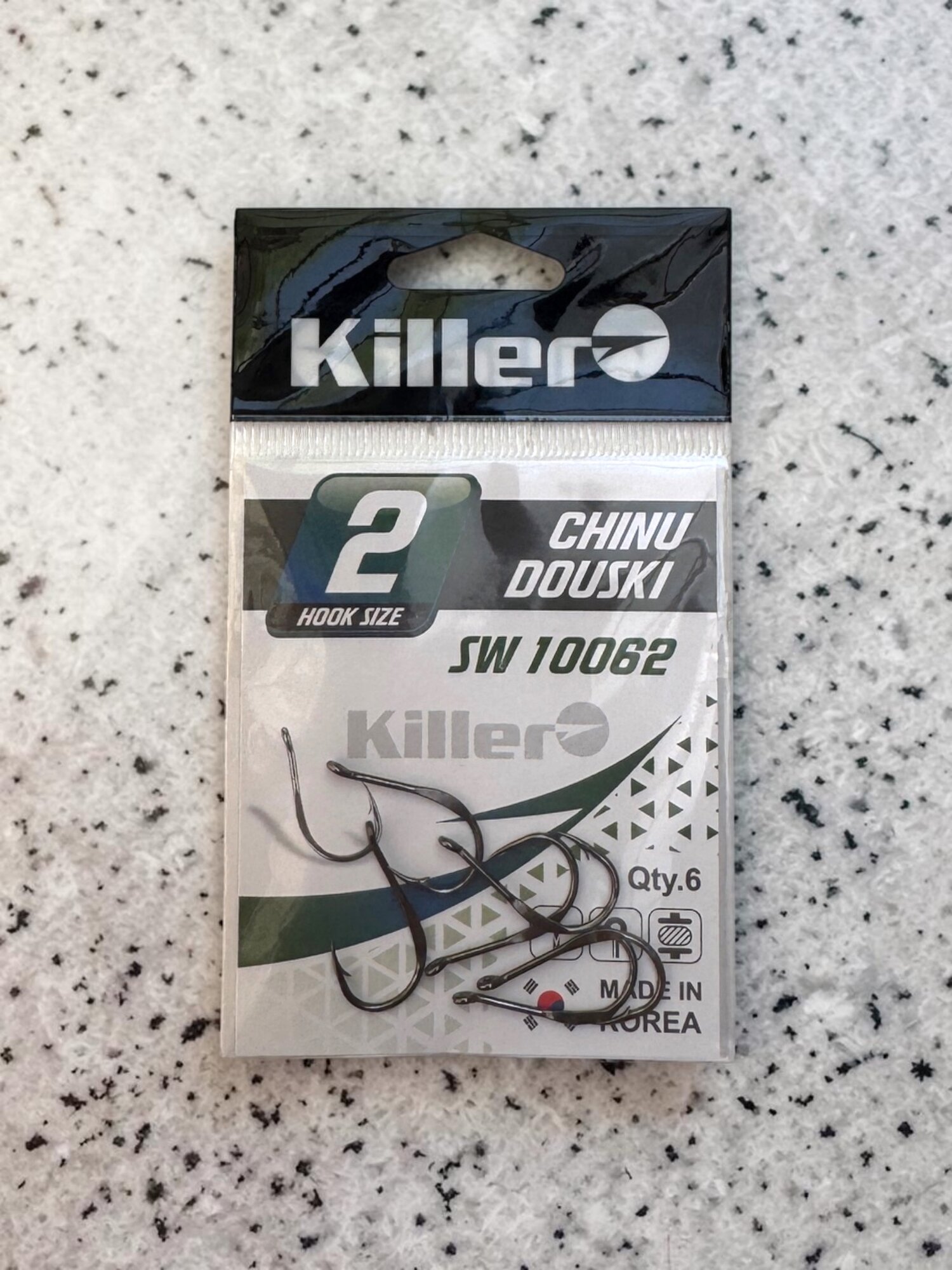 Крючок рыболовный Killer Chinu Douski #2 SW-10062 6 шт. для силовой ловли трофейной мирной рыбы