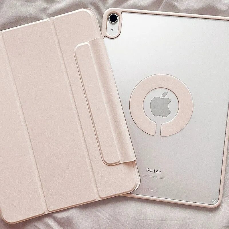 Чехол для iPad 10 10.9(2022), iPad 11(A16,2025), вращающаяся на 720 съемная крышка, прозрачный акриловый чехол- A2696, A2757, A2777